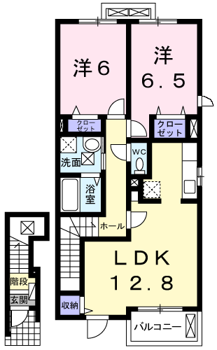 ネオハウスファイン2F「2LDK」 – 四万十市の不動産会社 | 株式会社山沖興産、不動産の賃貸・売買・管理・売却